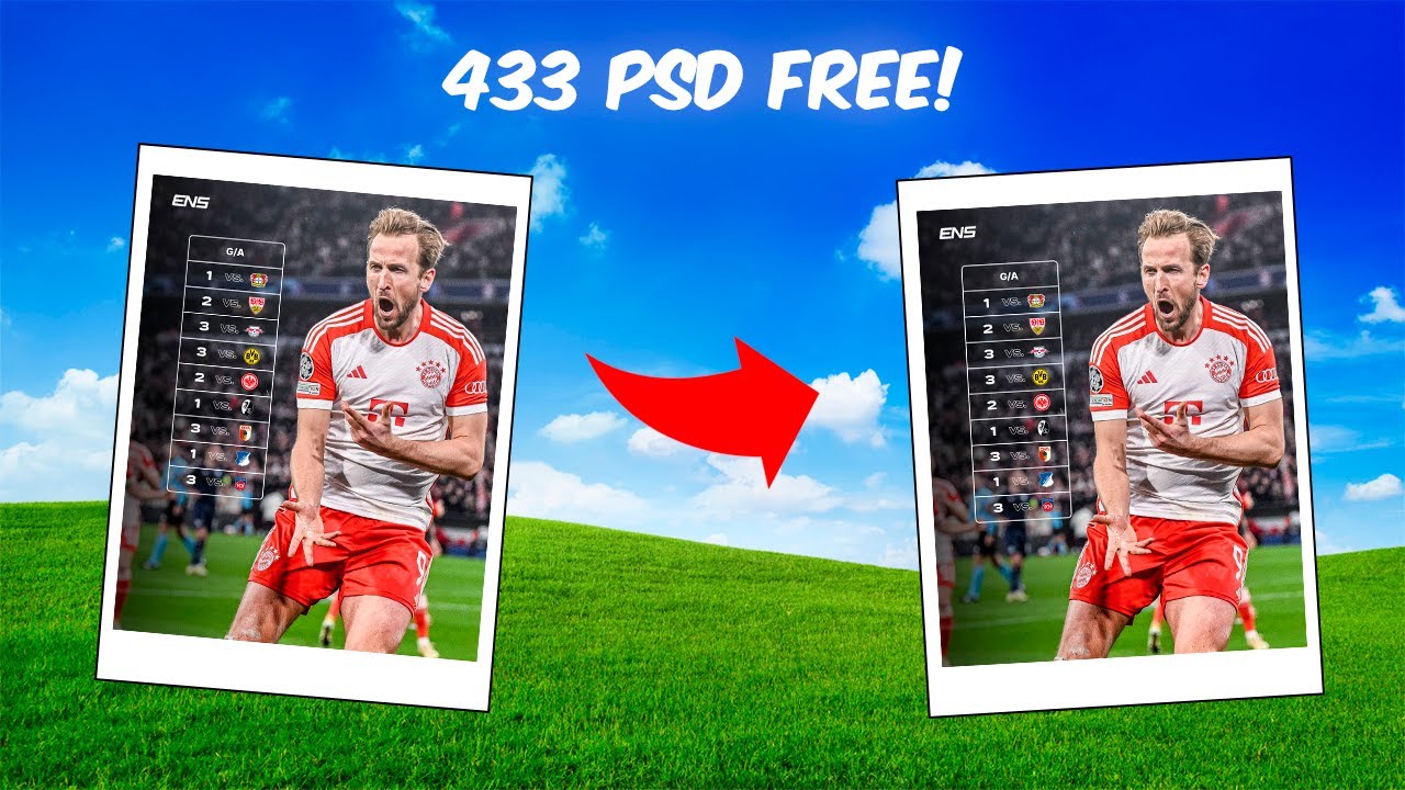 Free PSD 👀 | 433 Design 🟡 | Tutorial (G/A) - YouTube