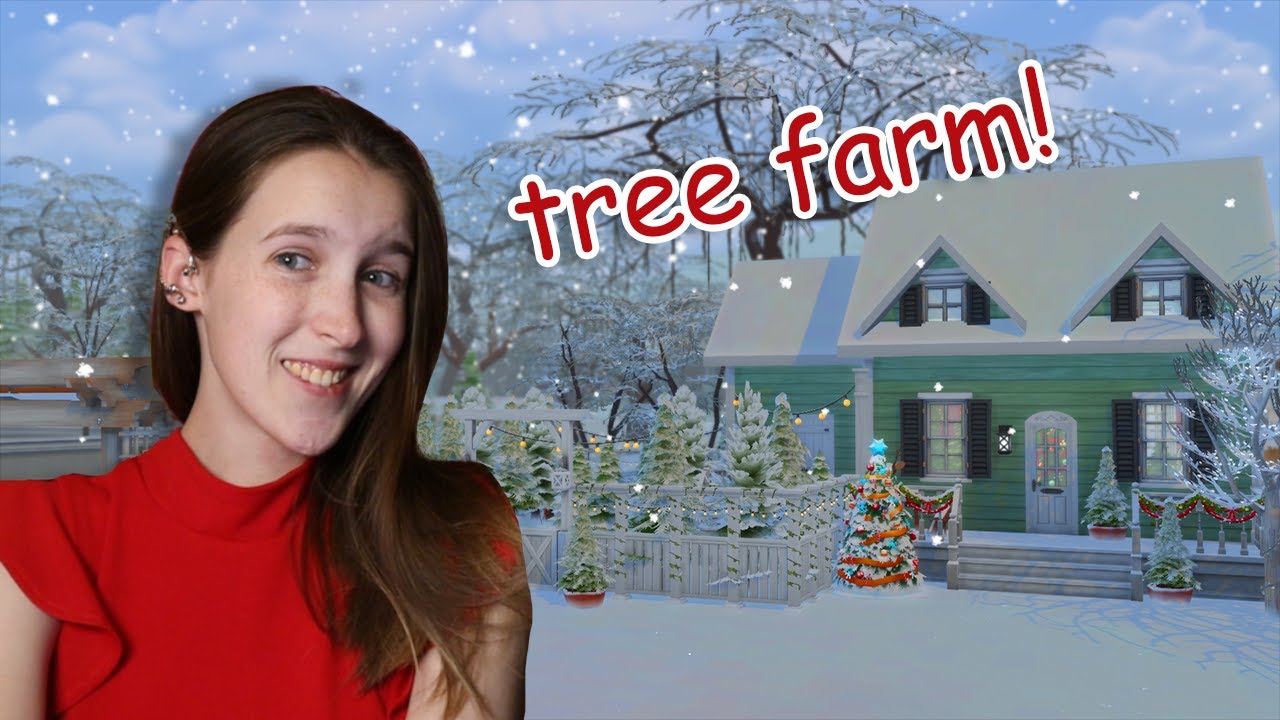 I built a christmas tree farm in the sims! - YouTube