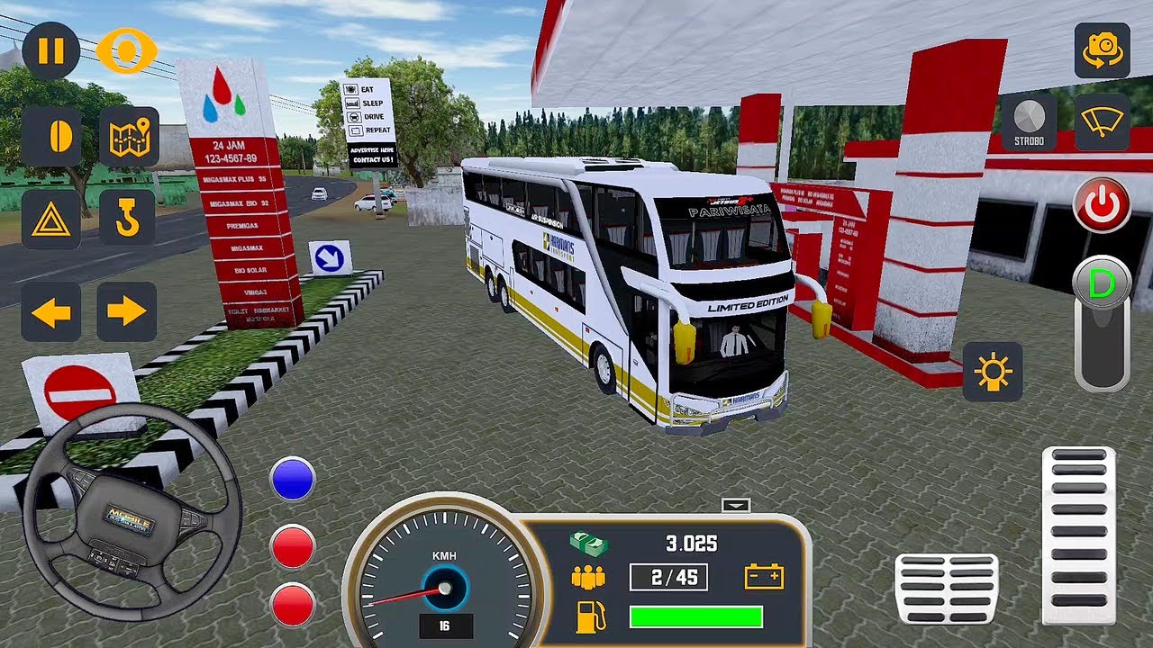 Locos Mobile Bus Simulator | Bus Harmans Transport Telolet - YouTube