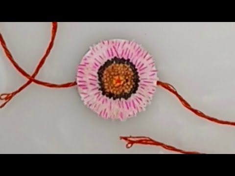 How to make a rakhi with pulses - YouTube