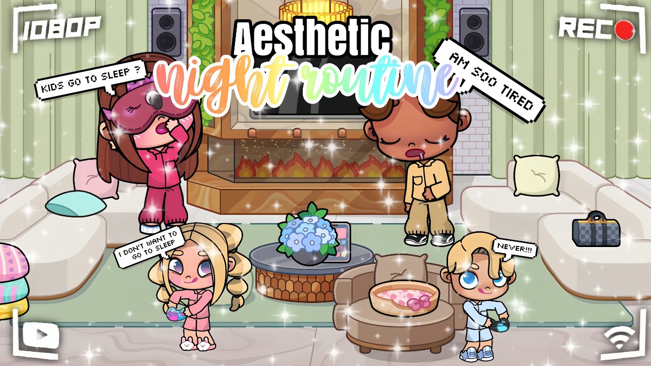 Aesthetic ️ Night-Time Routine🌙 🌄 ||Avatar World roleplay with voice 📣 ...
