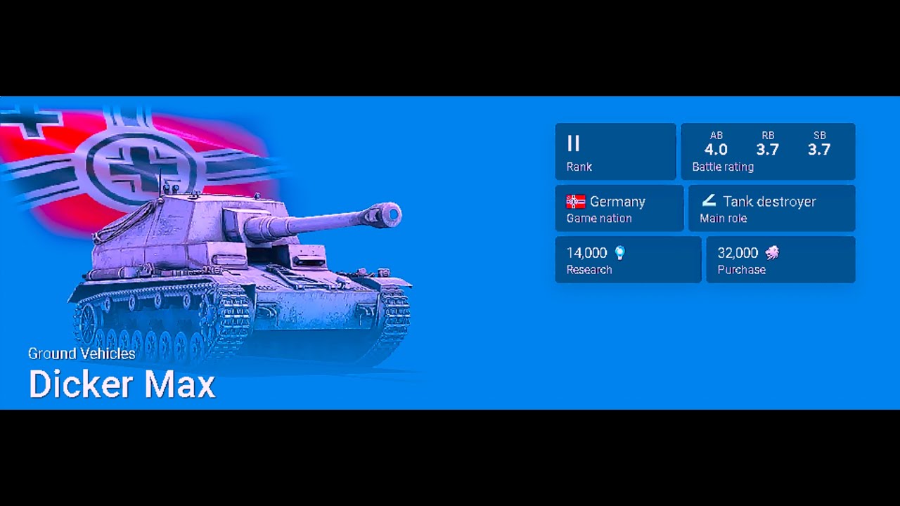 Dicker Max Realistic Battle Gameplay on War Thunder Part 1 - YouTube