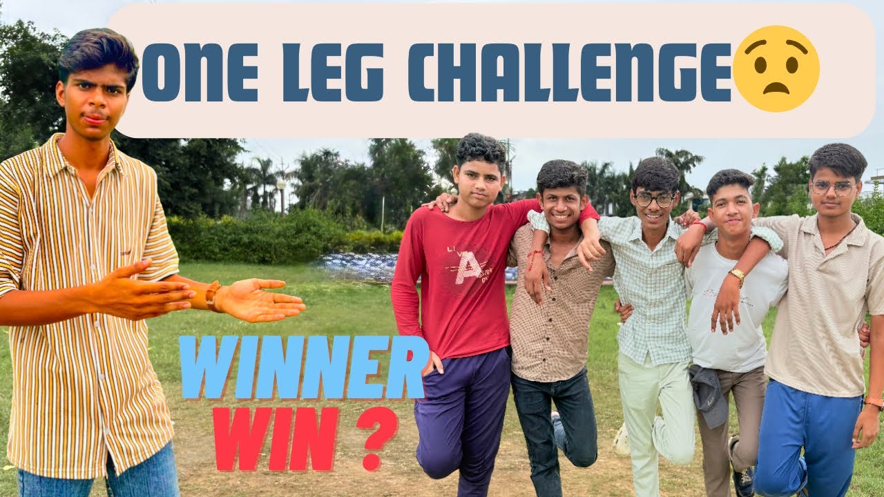 Crazy One Leg Challenge with Friends | Hilarious Fun”#OneLegChallenge # ...