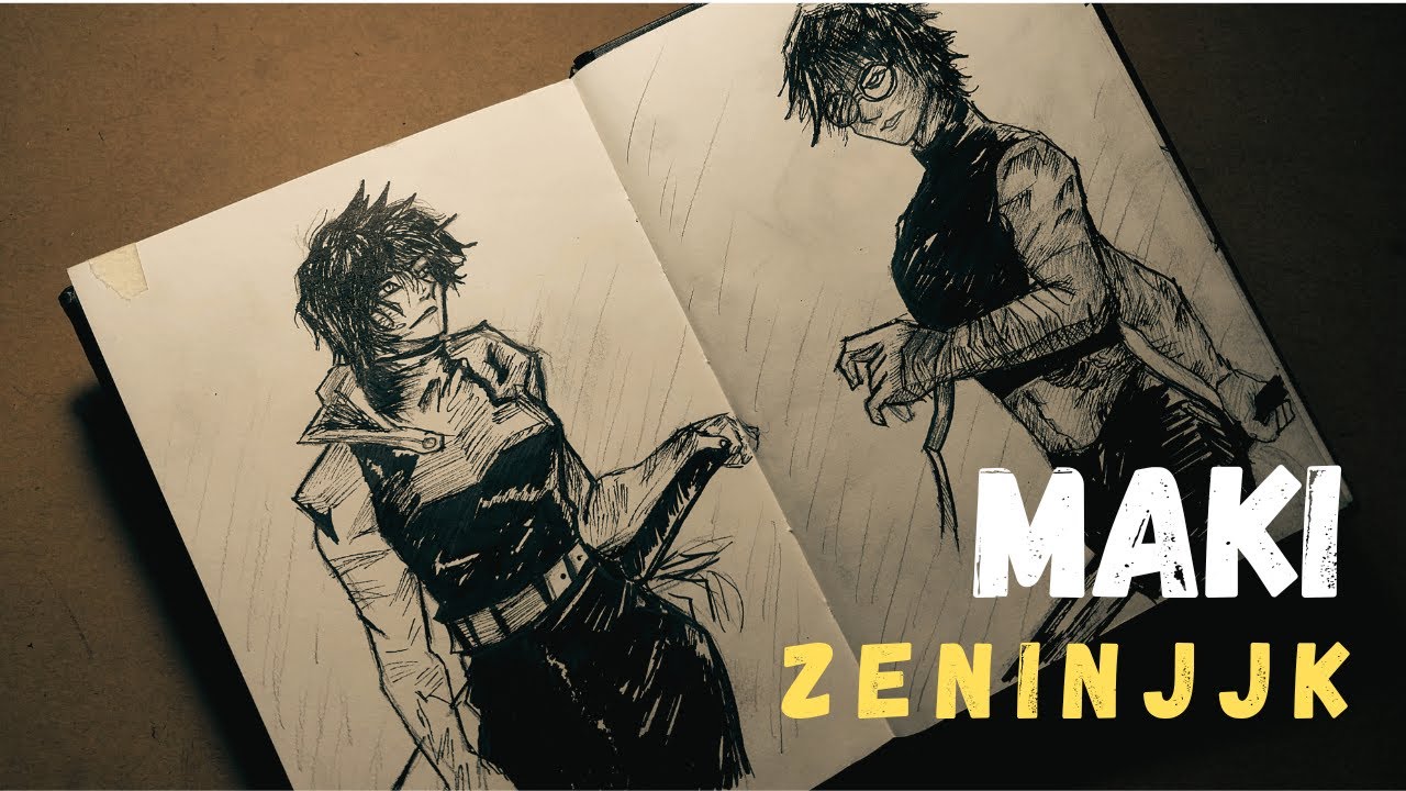 Drawing Maki || How to draw maki || jujutsu kaisen. - YouTube