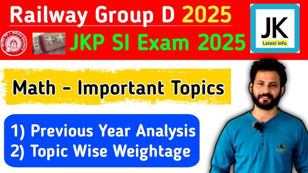Math - Most Important Topics | Previous Year paper Analysis | RRB Group ...