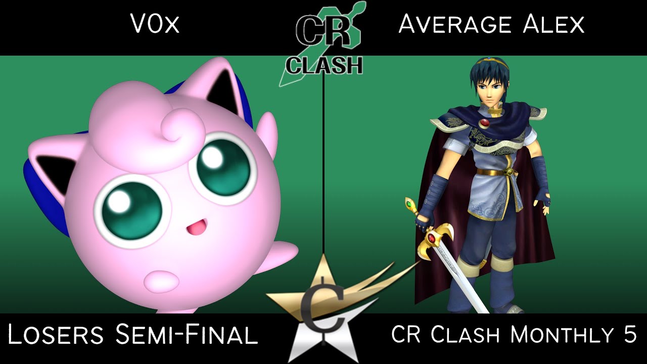 CR Clash Monthly #5 Losers Semi-Final - VOx (Jigglypuff) vs Average Alex (Marth) - SSBM - YouTube