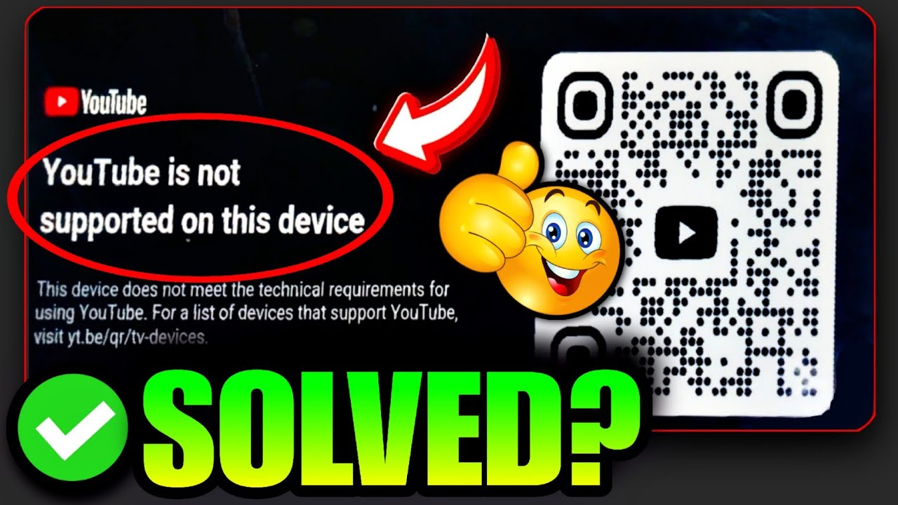 Youtube Is Not Supported On This Device Tv | Smart Tv Youtube Is Not ...