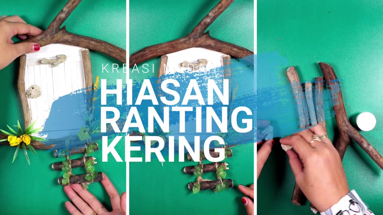 Tutorial Dekorasi Miniatur Pintu dari Ranting Kering dan Stik Es Krim ...