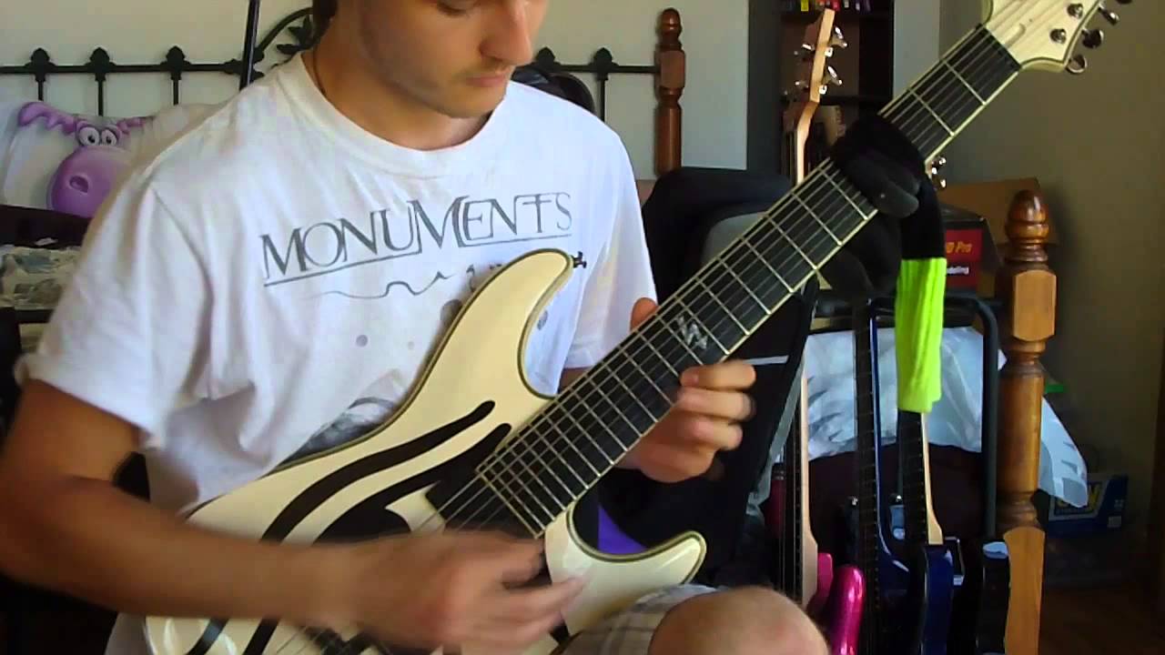 Born Of Osiris - "Machine" Guitar Sweeps w/harmony Cover - YouTube