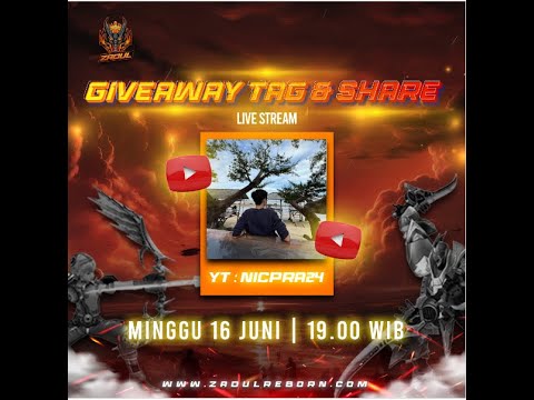 LIVE RF ZADUL REBORN | UNDIAN EVENT GIVEAWAY FACEBOOK TAG & SHARE - YouTube
