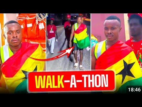 HOW RAFIWU DID THE WALK-A-THON, TECHIMAN TO ACCRA HAS FINALLY REACH ACCRA.👏🙊🇬🇭 - YouTube
