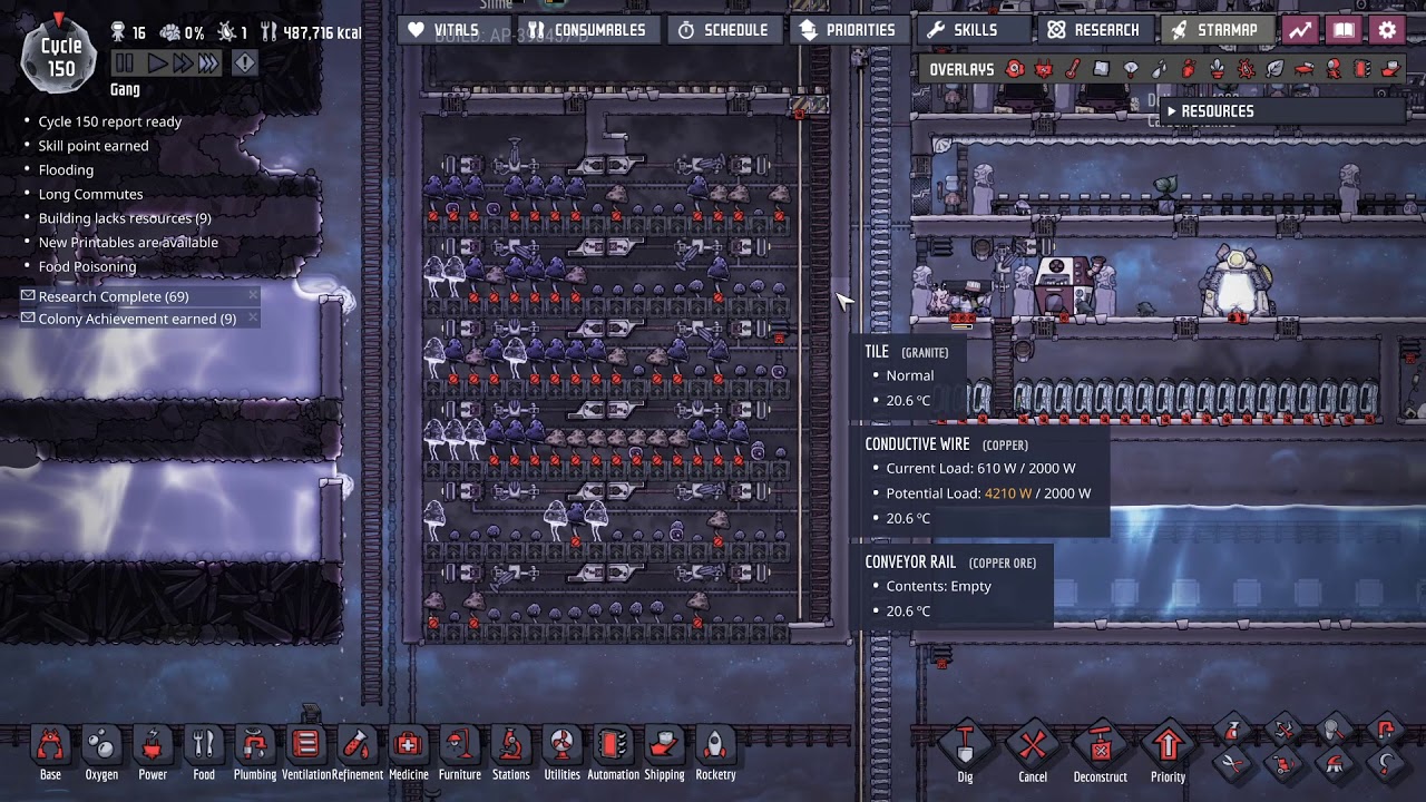 Oxygen Not Included Automatic Mushroom farm - YouTube
