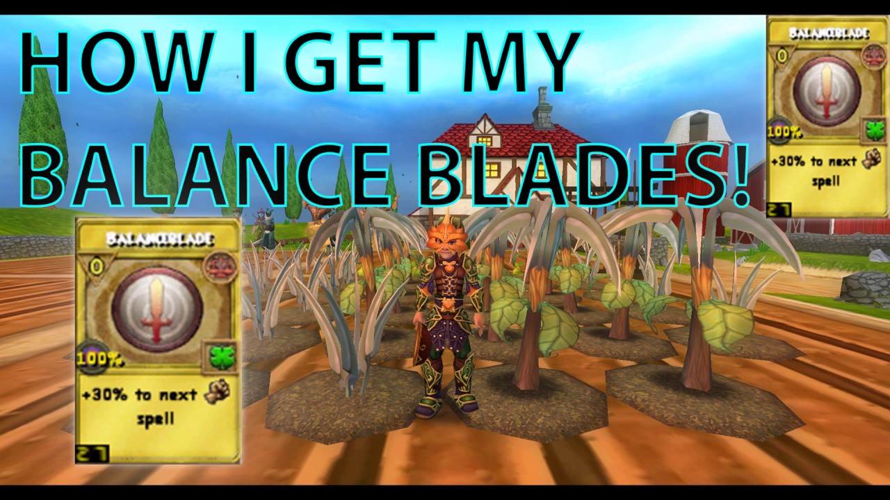 Wizard101 How I get my Balance Blade TC's (Honey Sickle Garden) - YouTube