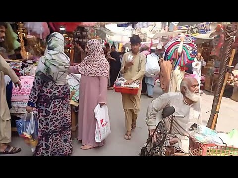 Saddar Bazar Peshawar Pakistan walking tour | Abram tv - YouTube