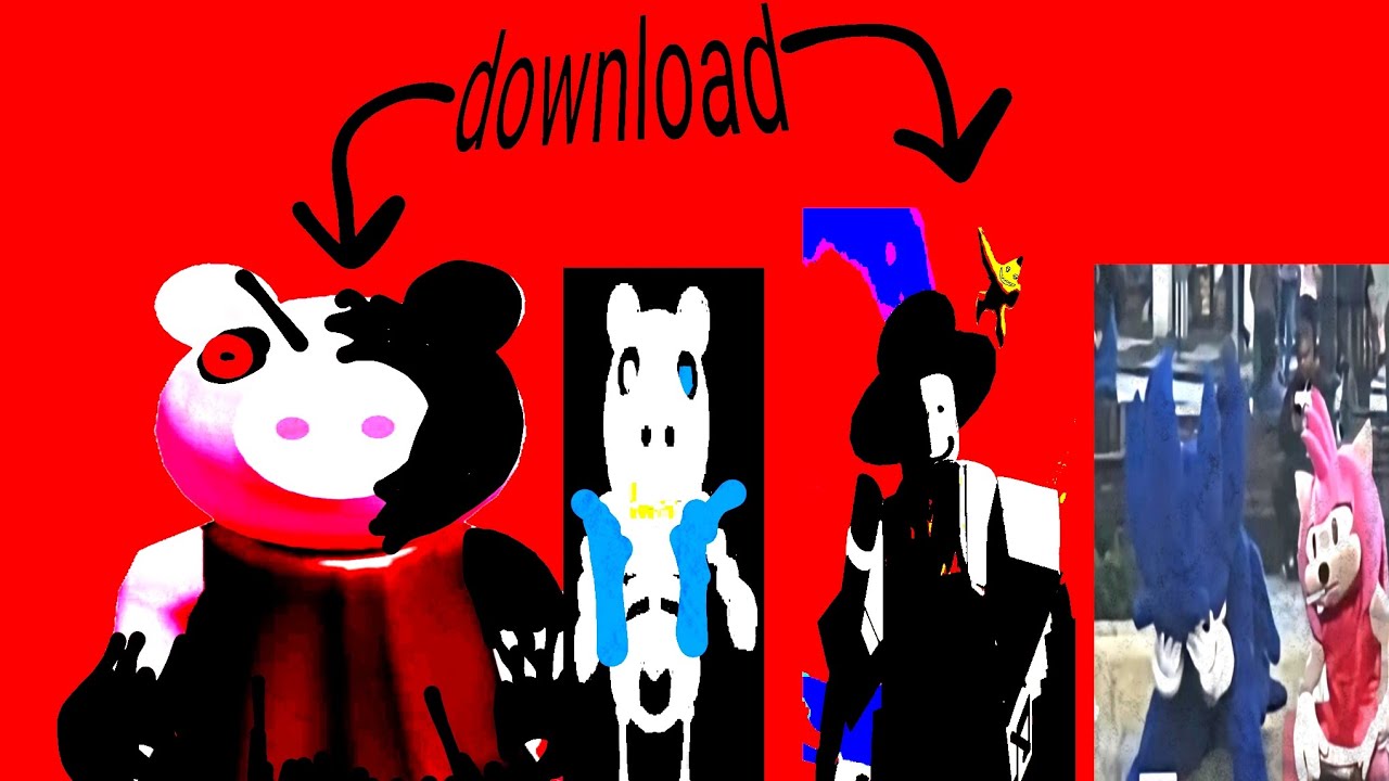 artful and distorted piggy models!! - YouTube