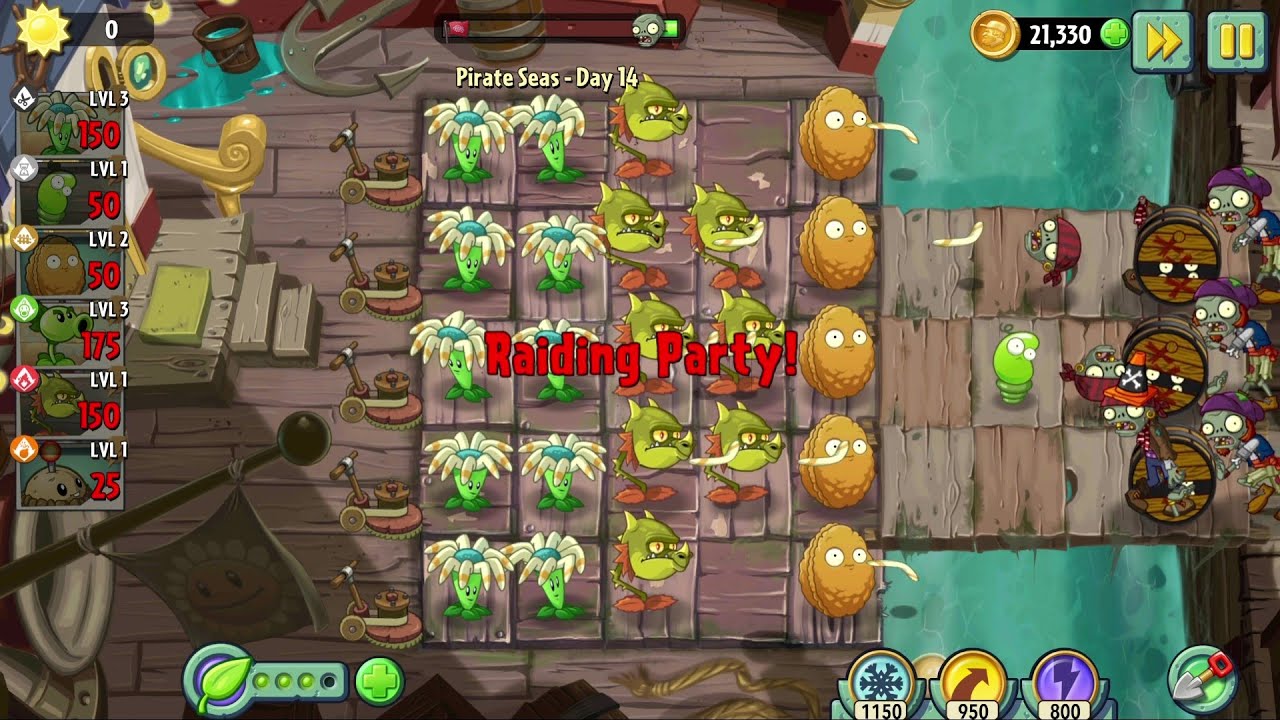 Epic Showdown: Fighting Zombie Pirates in Plants vs Zombies 2! - YouTube