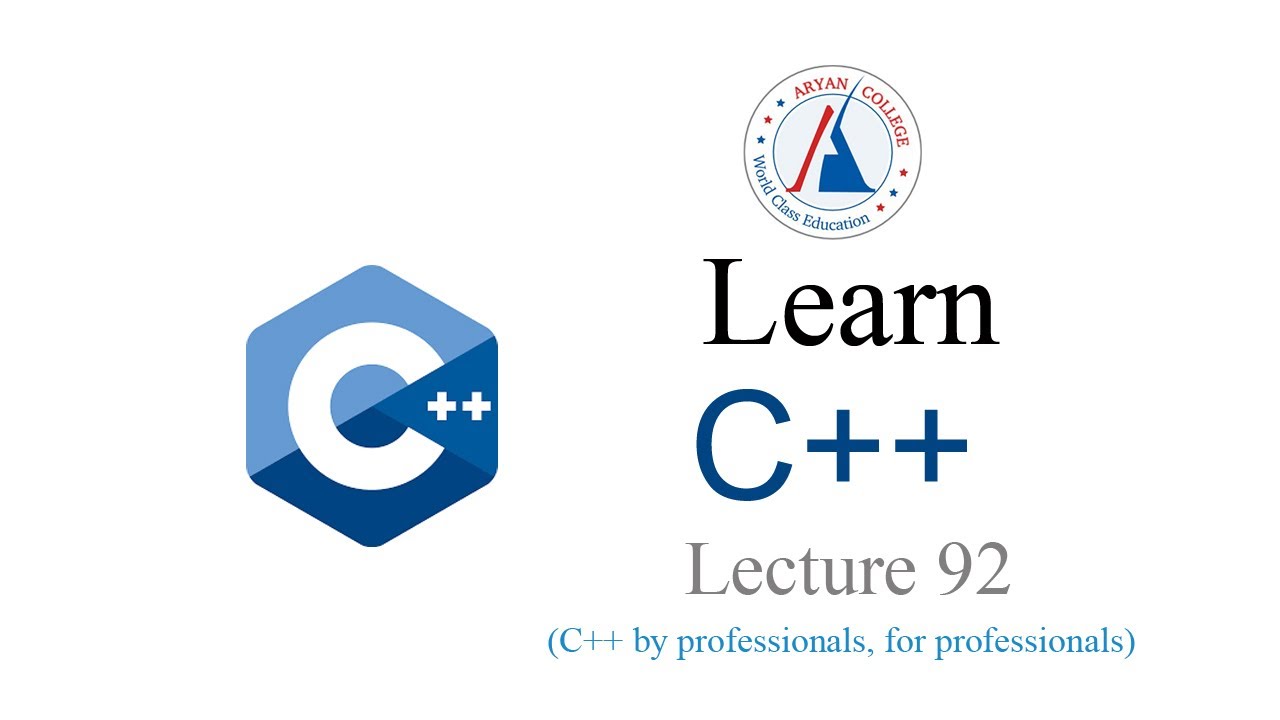 C++ Lecture 92 (operator overloading with unary negation & relational ...