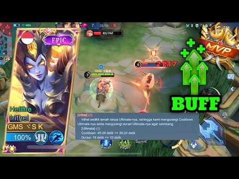 IRITHEL DI BUFF!! DAMAGE APAAN INI!! SAKIT BANGET!! IRITHEL GOLD LANE GAMEPLAY || MOBILE LEGENDS ...