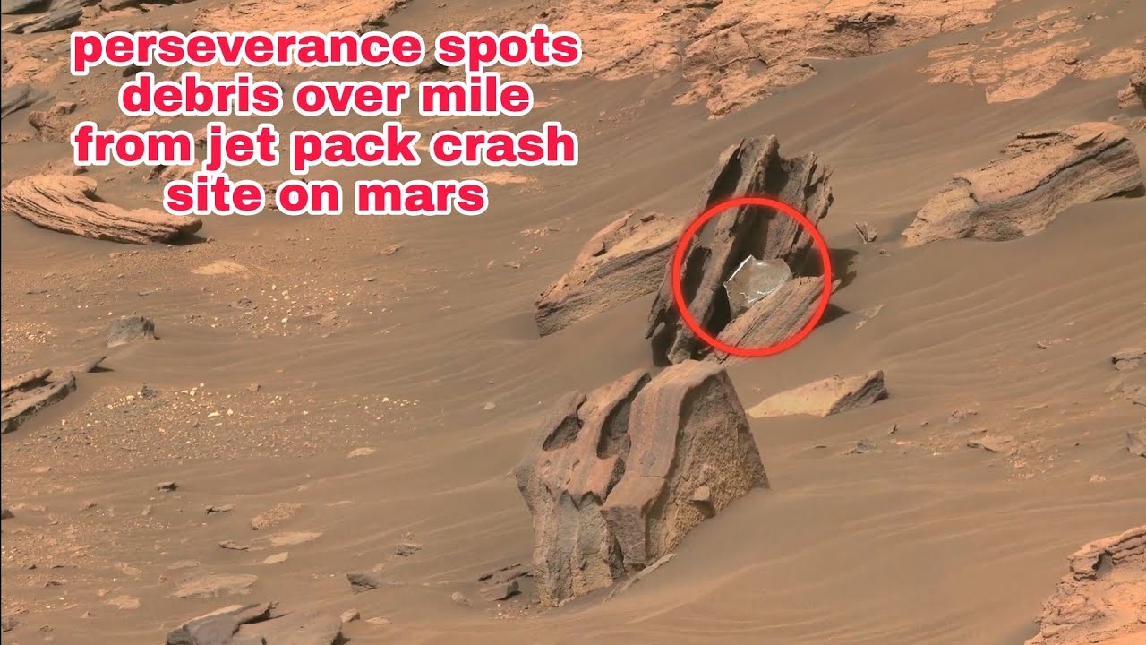 Perseverance spots debris over mile from jet pack crash site on Mars ...