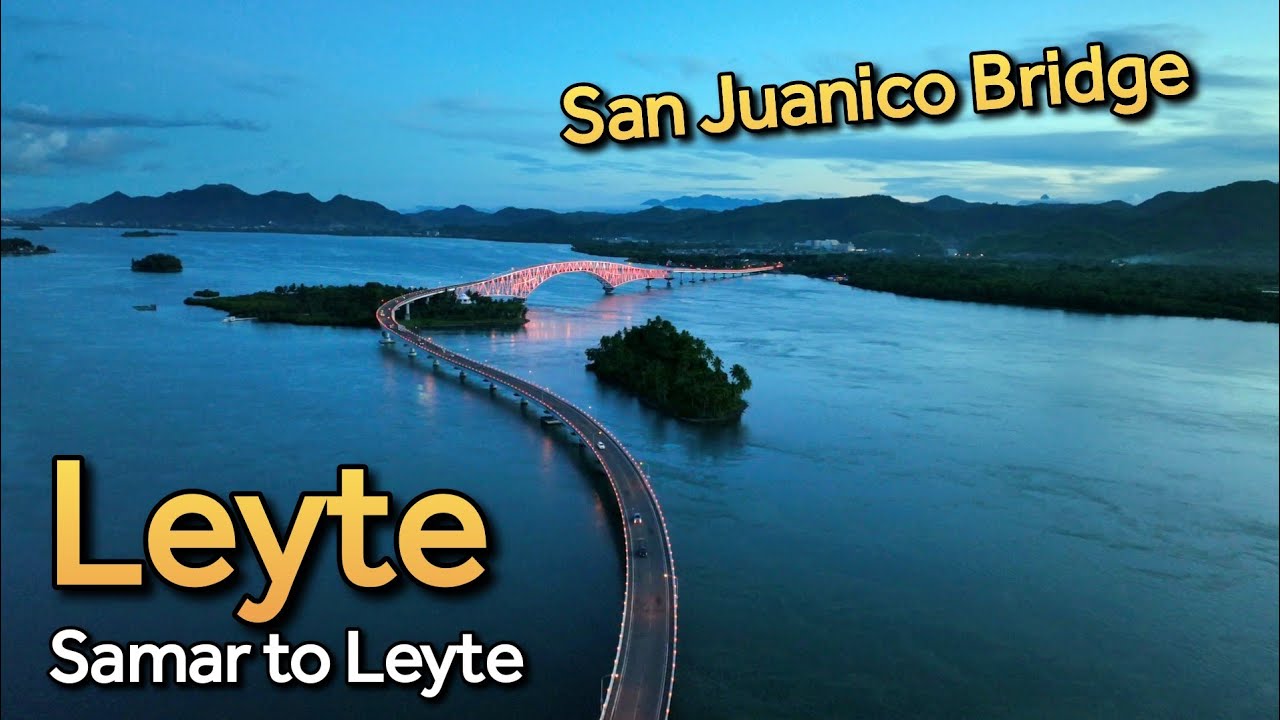 Crossing the San Juanico Bridge from Samar to Leyte - YouTube
