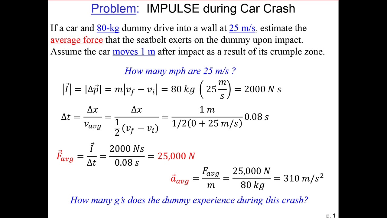 Physics 201: Applications of Impulse - YouTube
