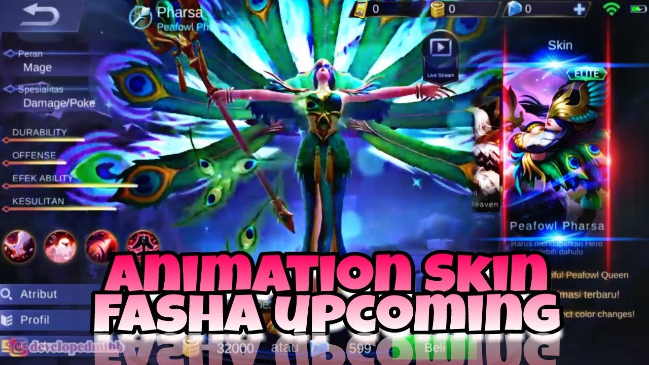 (Animation Skin) New Skin Fasha 'Peafowl Parsha' Upcoming! - YouTube