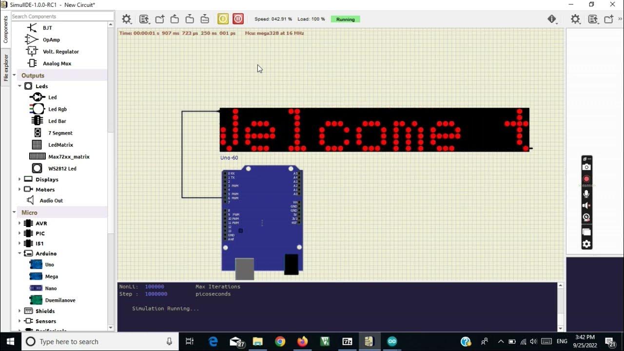 WS2812B Matrix- Scrolling text Display - YouTube