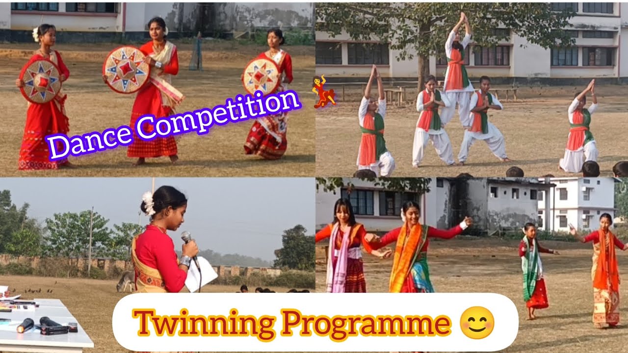 Dance competition in Twinning Programme with Shankardev Shishu Vidya Niketan // Bihu dance # ...
