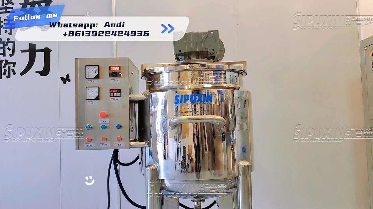 Homogenizer Heating Mixer Jacket Vessel Agitator Stainless Steel Mixing ...