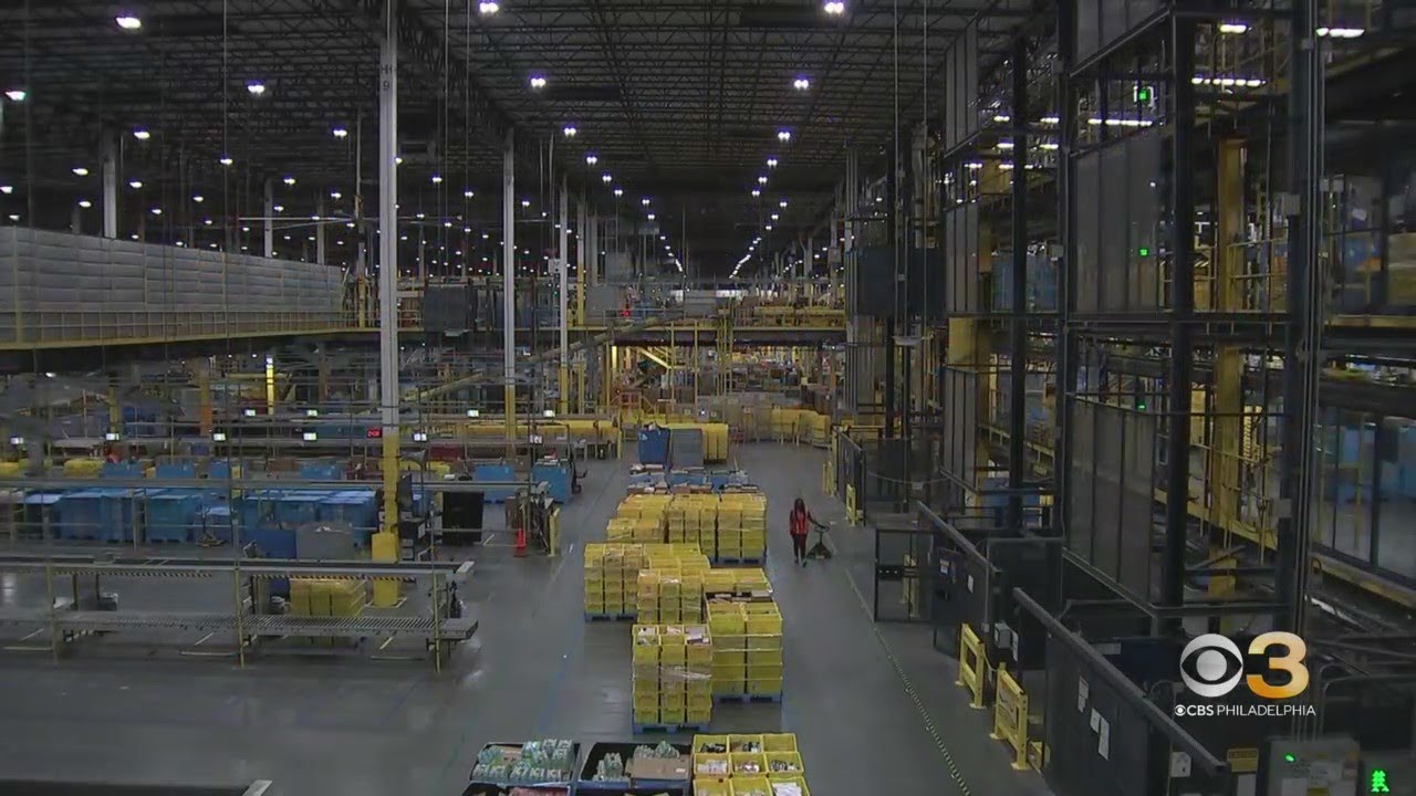 Amazon in Mercer County works on shipping Cyber Monday deals - YouTube
