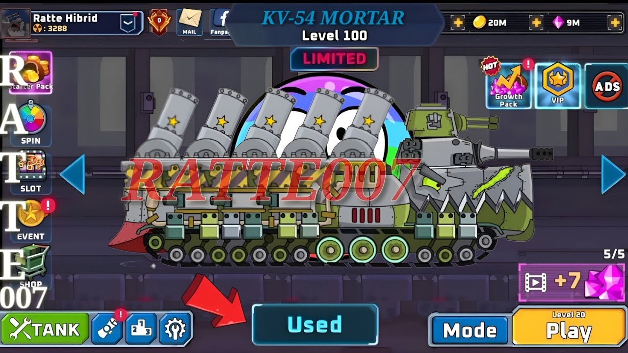 Tank Combat War Battle New Tank KV-54 MORTAR UPGRADED Coming Update All ...