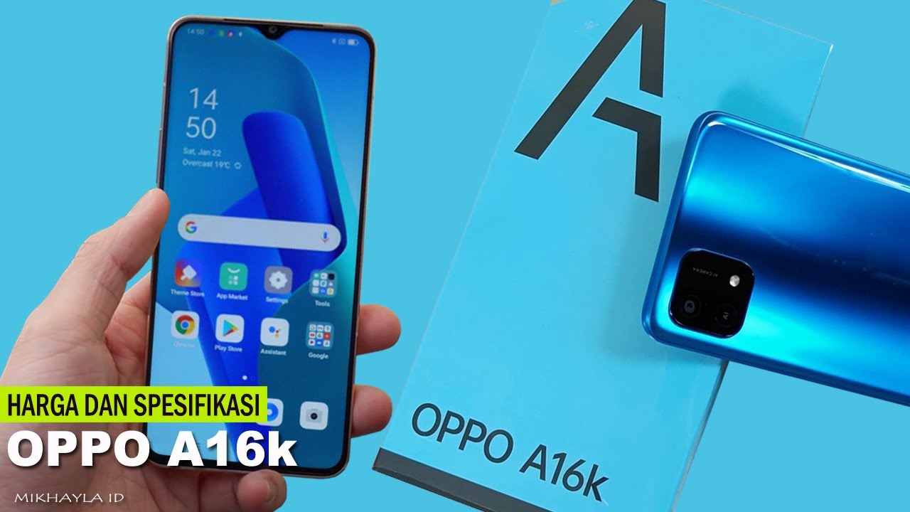 OPPO A16k Harga dan Spesifikasi - Baterai Besar Udah IPX4 Tahan ...