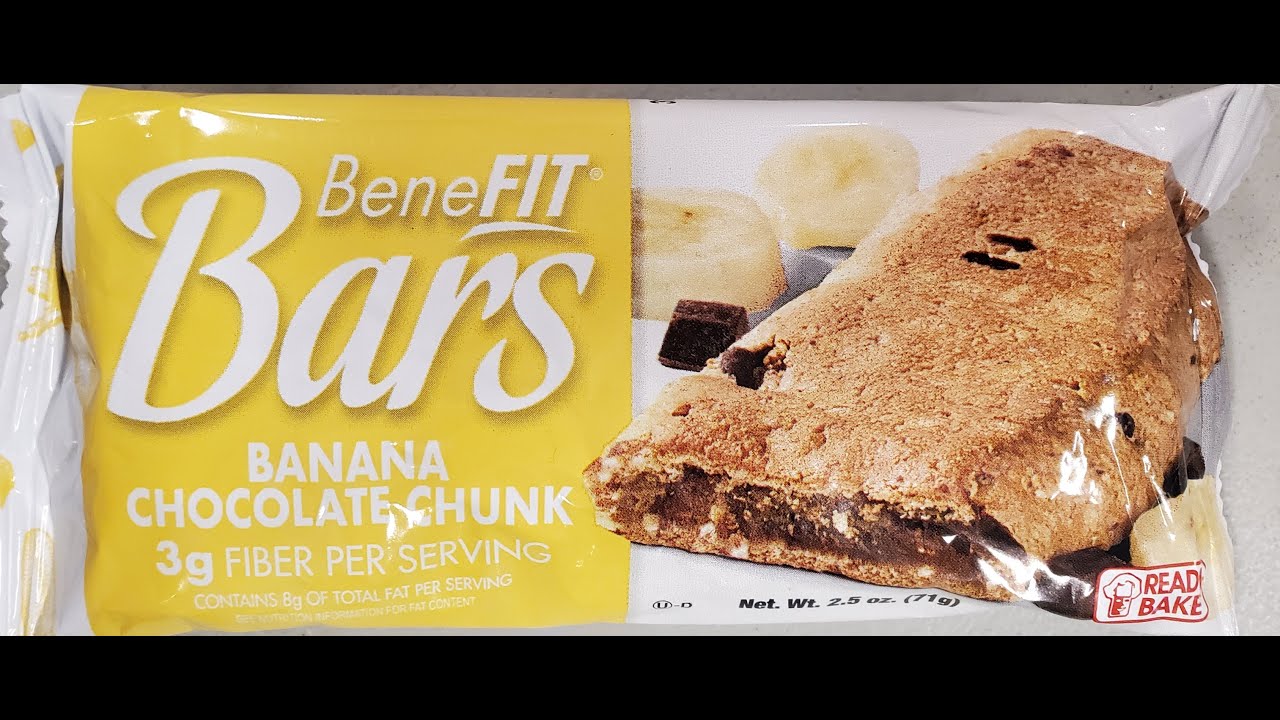 J&J Snack Foods Readi-Bake BeneFIT Banana Chocolate Chunk Bars Review ...
