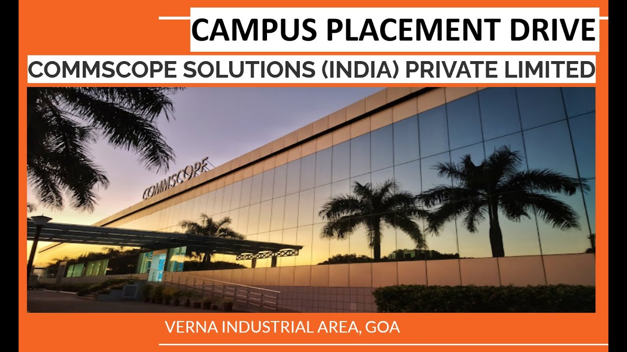 Campus Placement Drive for Commscope India Pvt Ltd - YouTube