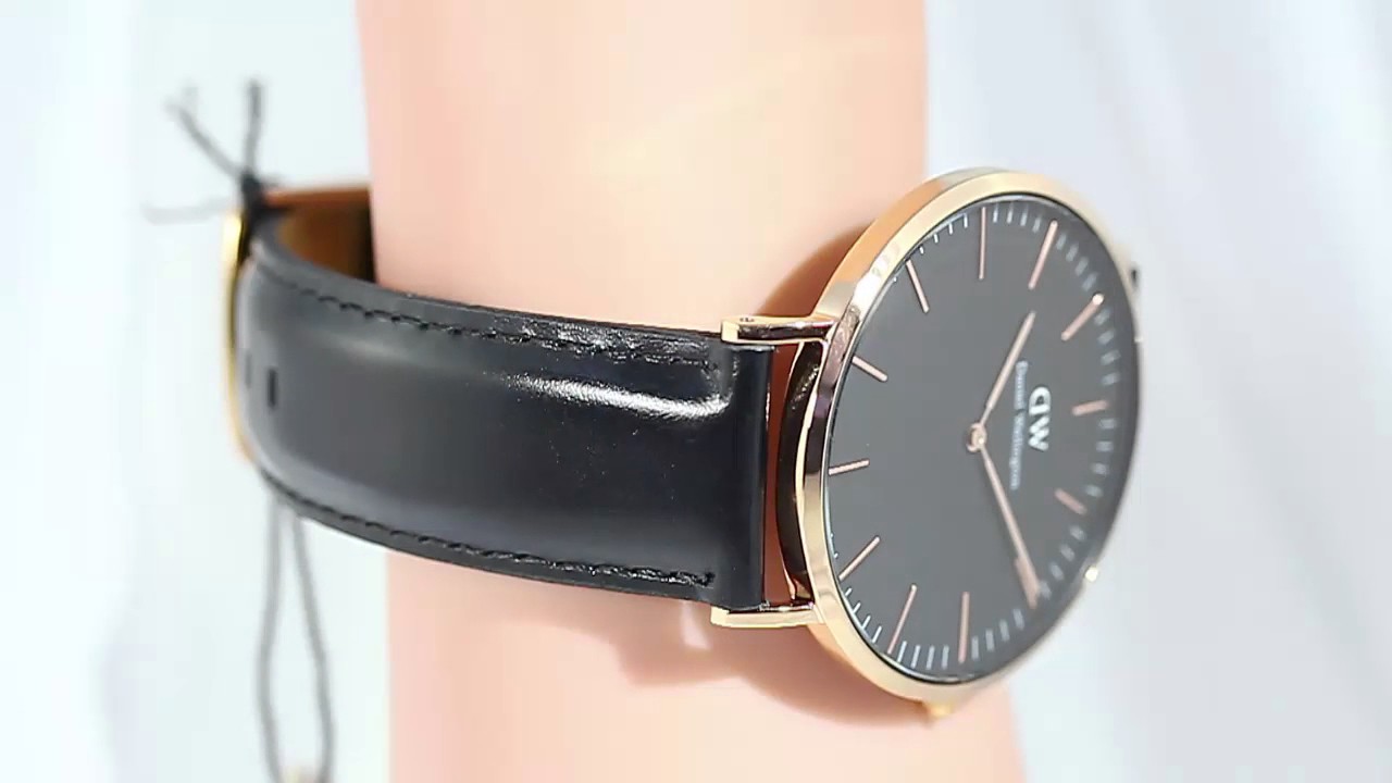 未使用・ダニエルウェリントン/Daniel WellingtonClassic Black Sheffield クラシックブラック 40mm ...