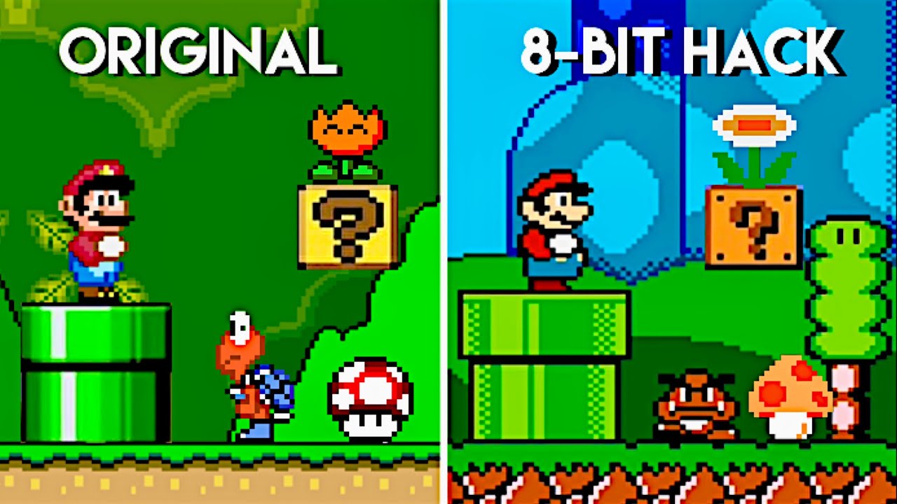 Super Mario World: AN 8-BIT LIKE HACK|Fan-made #supermariobros #smw # ...
