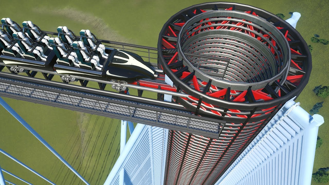 Building A Roller Coaster that Blends People in Planet Coaster - YouTube