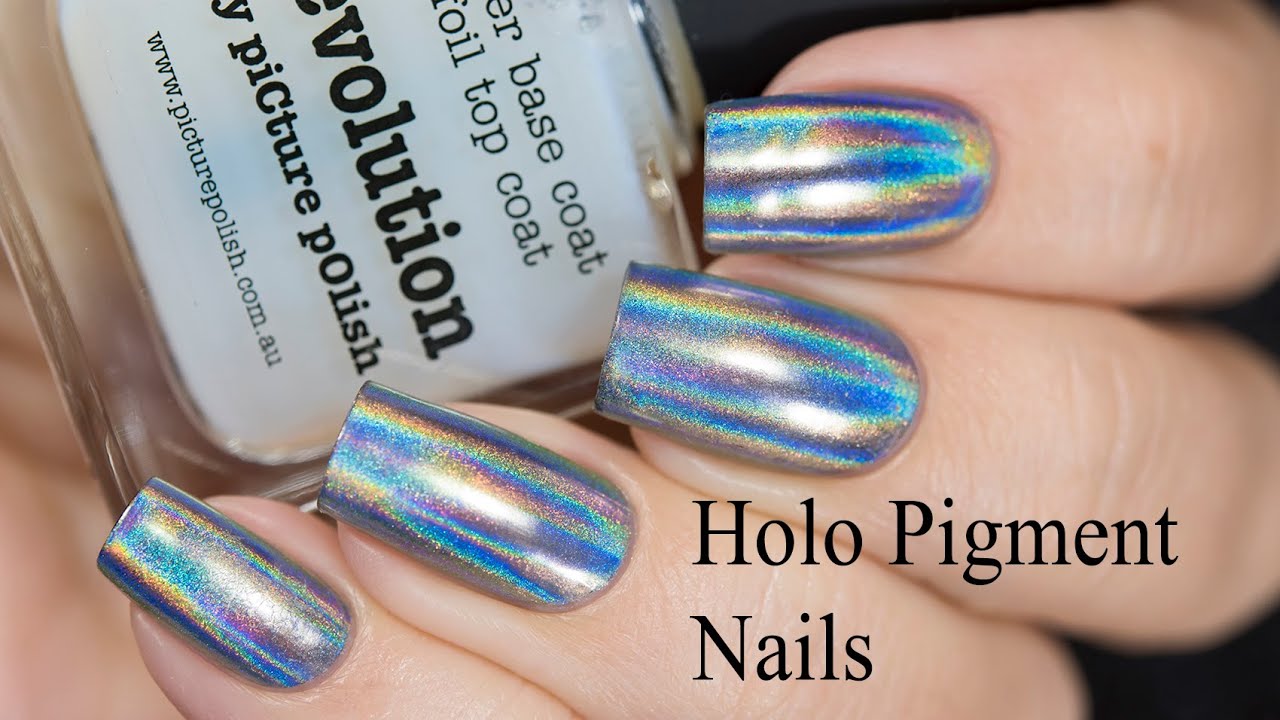 Holo Pigment Nails - YouTube