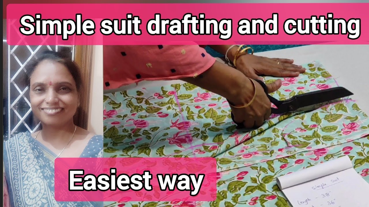 Simple Suit - Drafting and Cutting PART 1 | Easiest way | RAJNI MANGLA ...