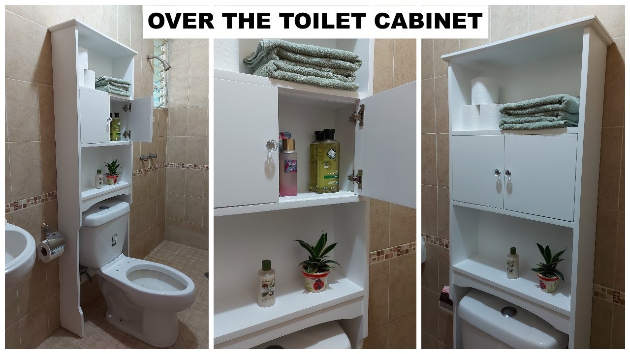 Over the Toilet Cabinet | How to Build a Bathroom Cabinet - YouTube