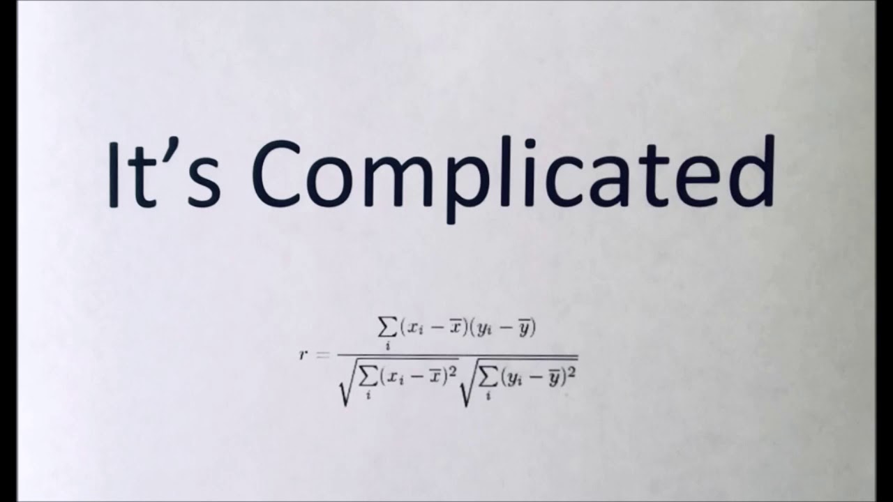 It's Complicated - YouTube
