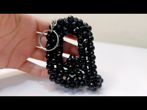 DIY Beaded Letter Q Keychain | 3D Alphabet Beaded Keychain | Easy ...