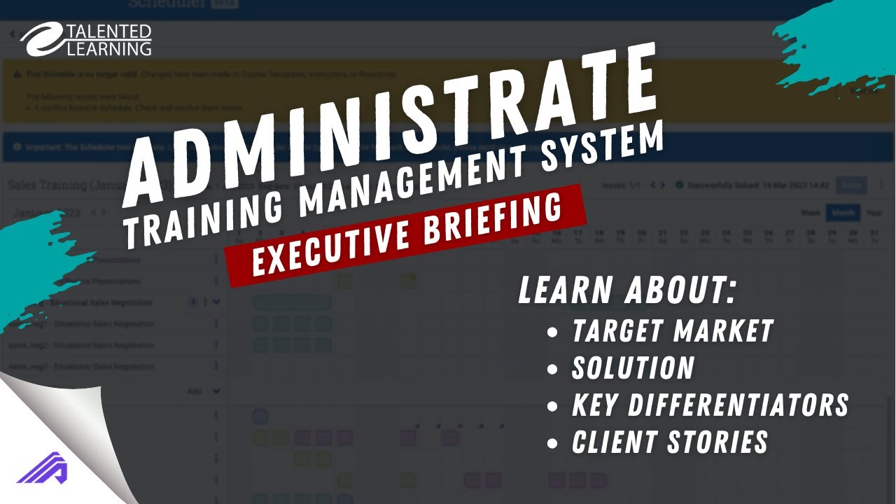 Administrate TMS - Demonstrate and Business Overview - Talented Learning - YouTube