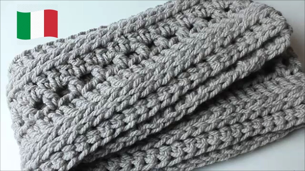 Tutorial uncinetto: Sciarpa ad anello | Infinity - YouTube
