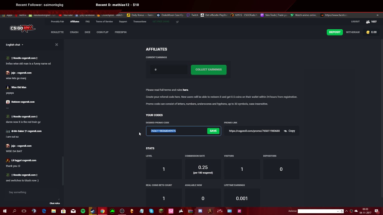 HVORDAN DU FÅR GRATIS PENGE PÅ CSGOROLL.COM - YouTube