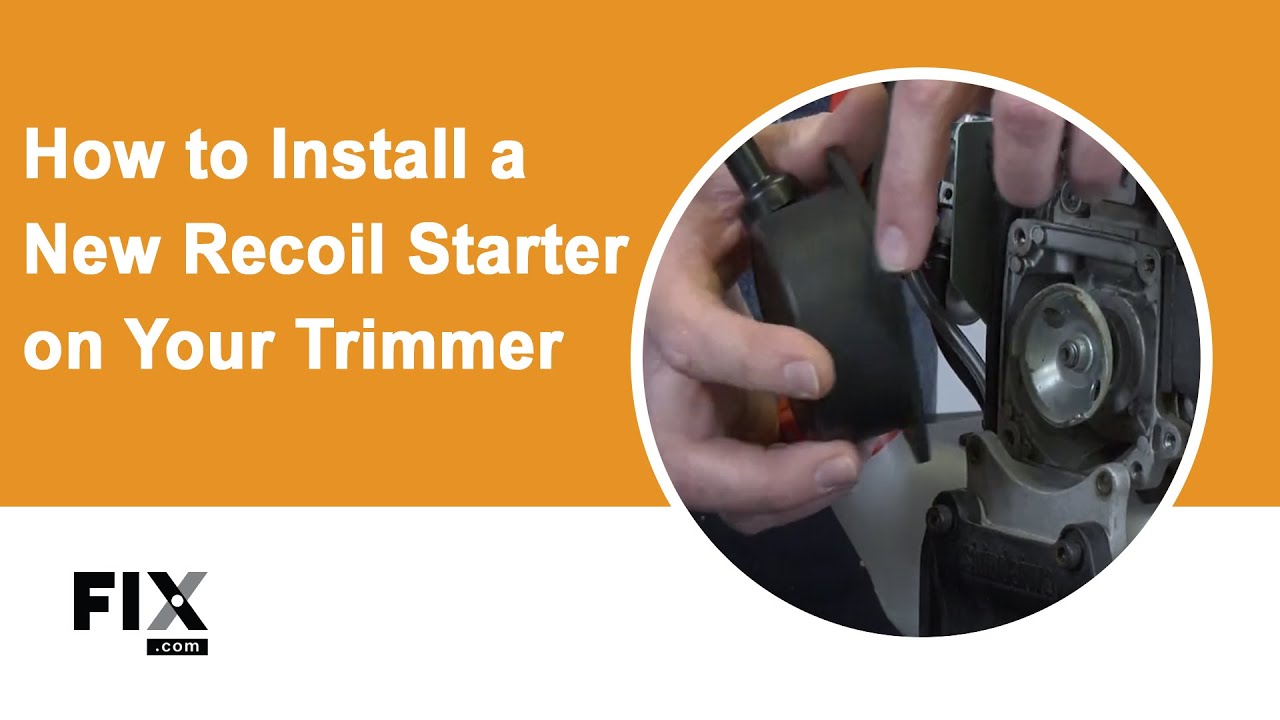 TRIMMER REPAIR: How to Install a New Recoil Starter on Your Trimmer ...