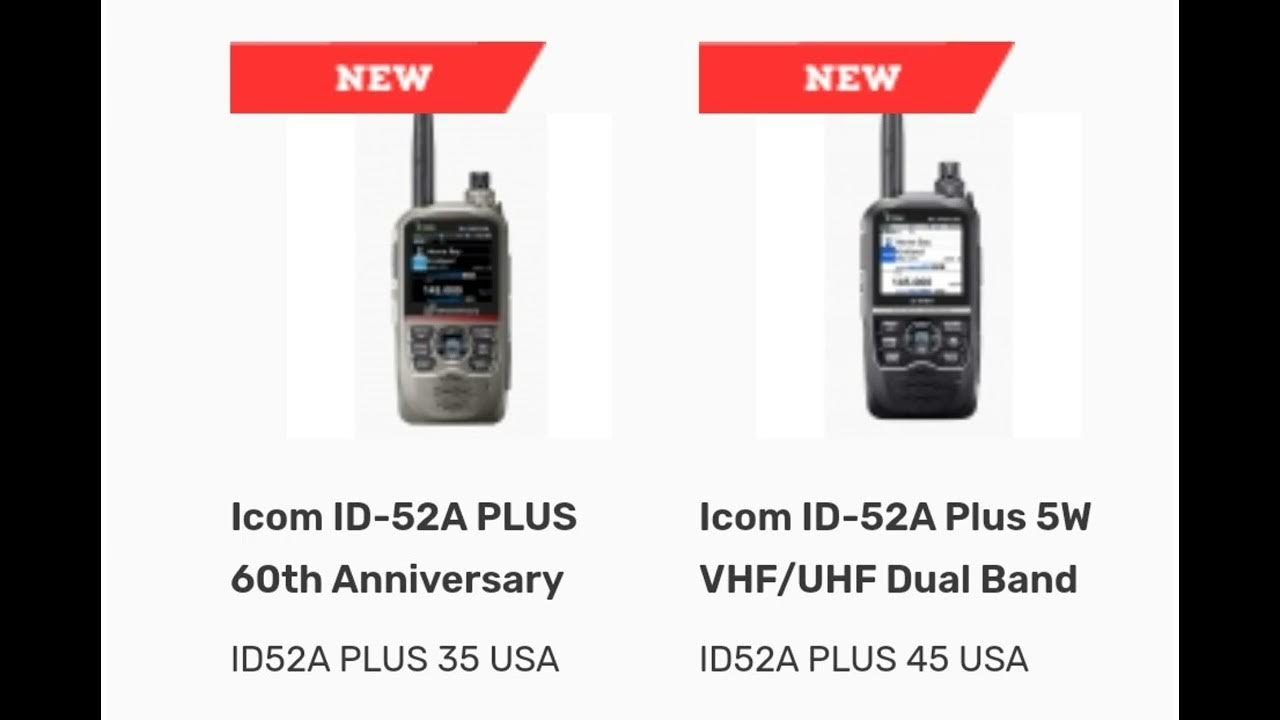ICOM ID52 PLUS 60th Anniversary or ID52 PLUS - YouTube