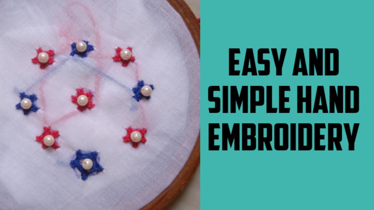 Easy And Simple Hand Embroidery ll Kutch Work ll - YouTube