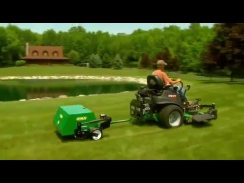 Ryan Lawnaire Tow Behind Aerator - YouTube