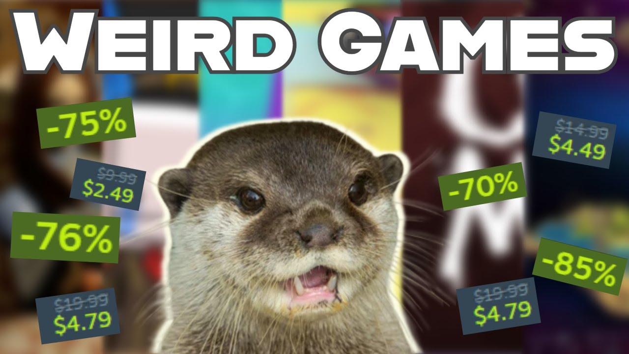 i tried a bunch of weird games on steam summer sale - YouTube
